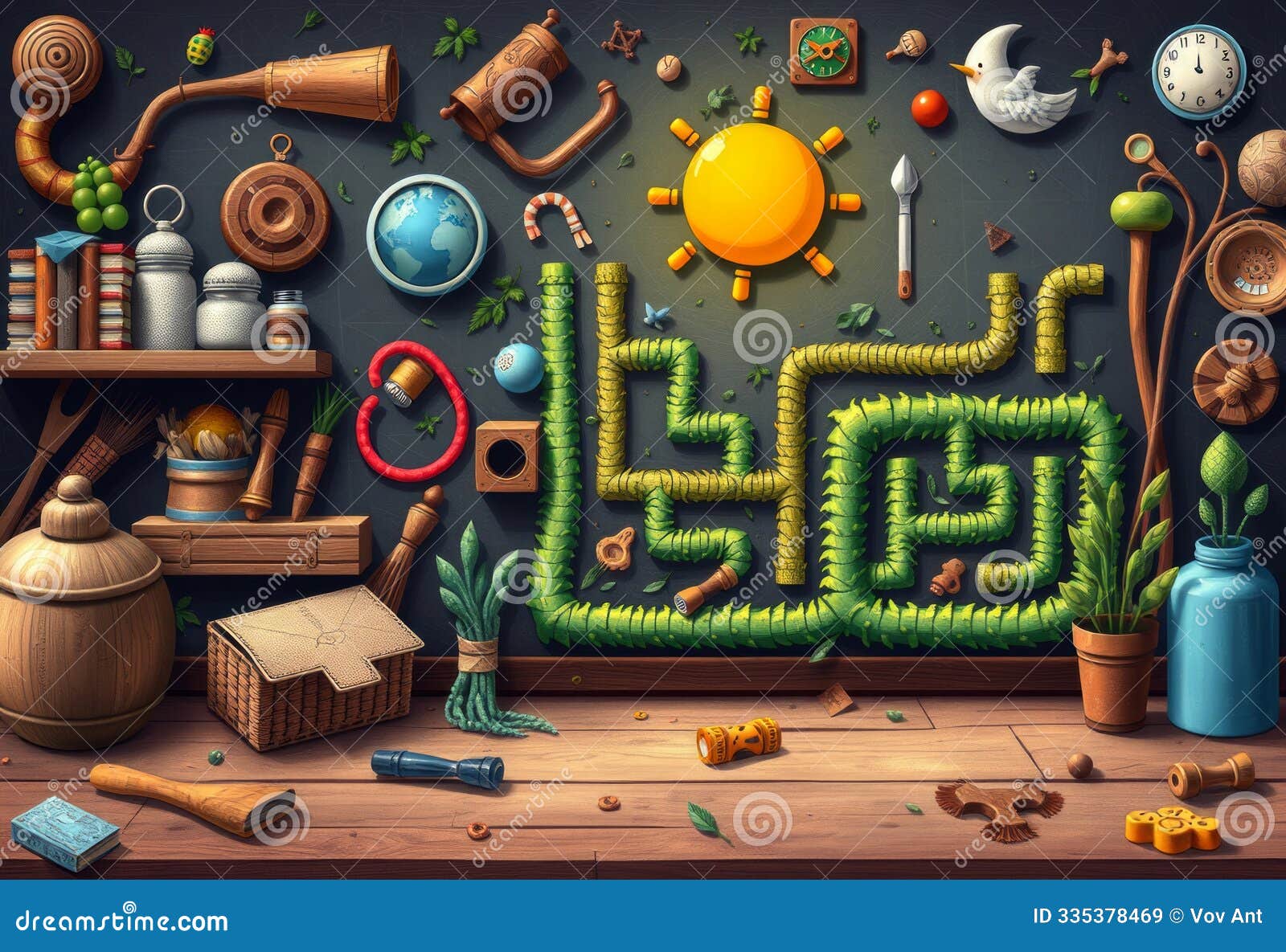 Playful and Interactive Designs with Hidden Objects Puzzles and Stock Image - Image of strange ...