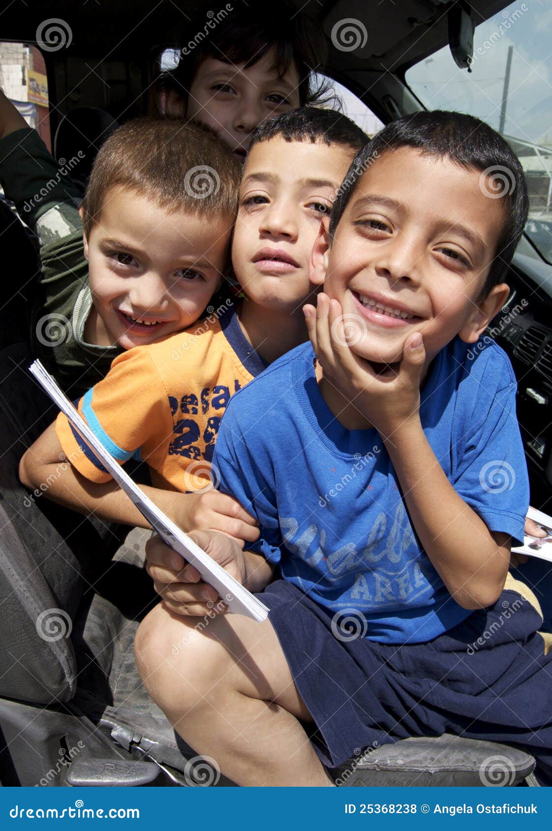 Playful Iraq Children editorial stock photo. Image of male - 25368238