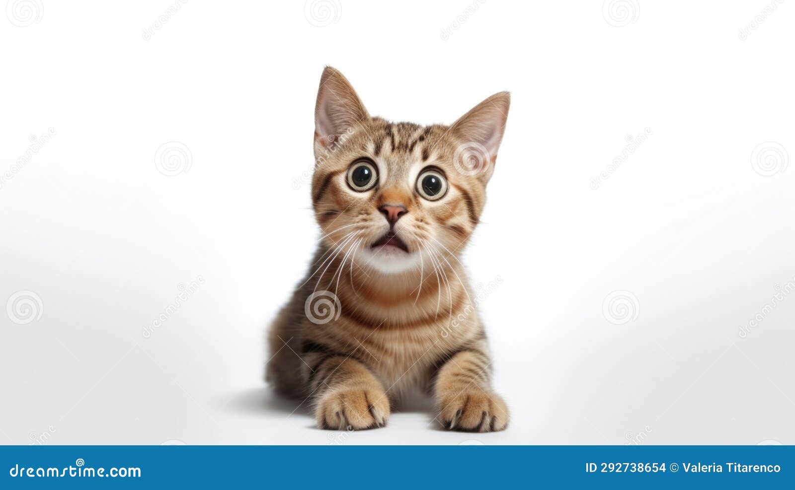 Playful Kitty Making a Face. Stock Photo - Image of surprised ...