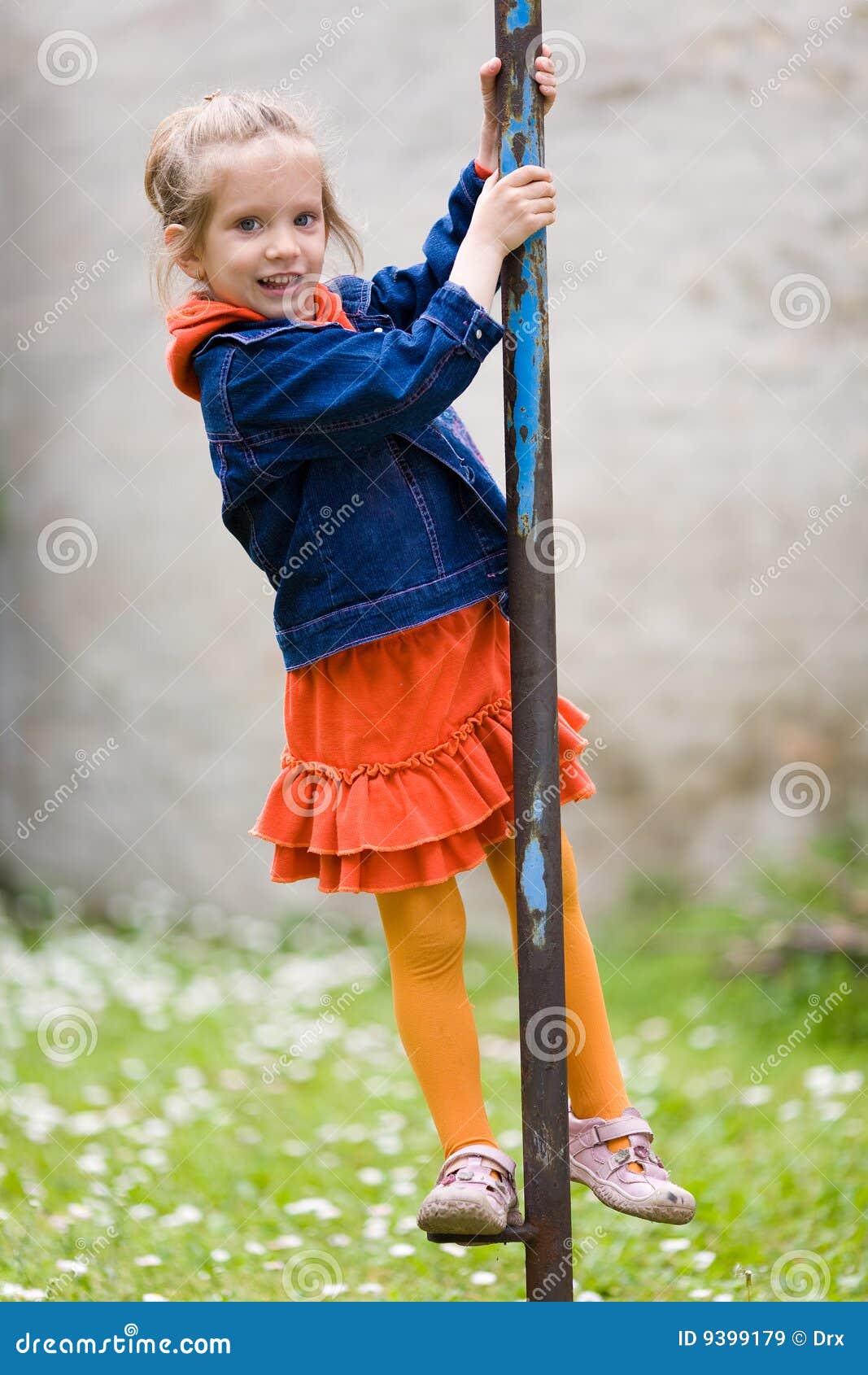 Playful little girl stock image. Image of childcare, lovely - 9399179