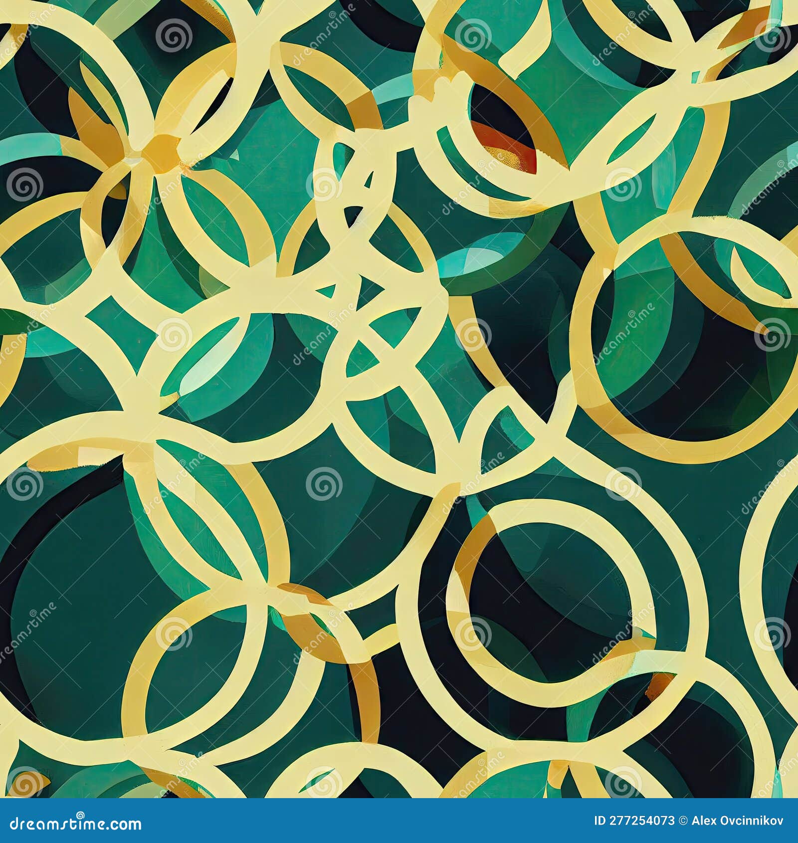 Playful Overlapping Circles in Various Sizes for Design Projects. Stock ...