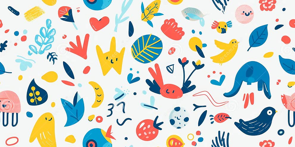 Playful Patterns Using Cute and Simple Pieces Arranged in Delightful ...