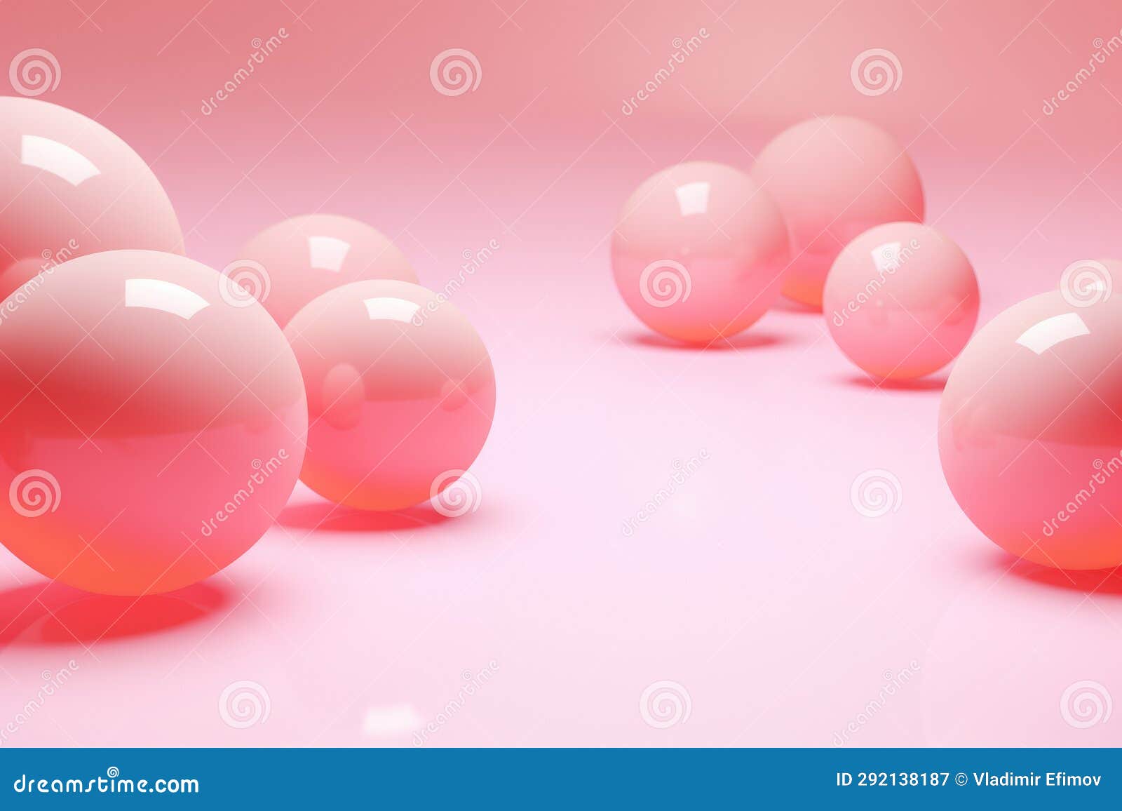 Playful Pink Spheres Arranged on a Harmonizing Pink Backdrop. Ideal for ...