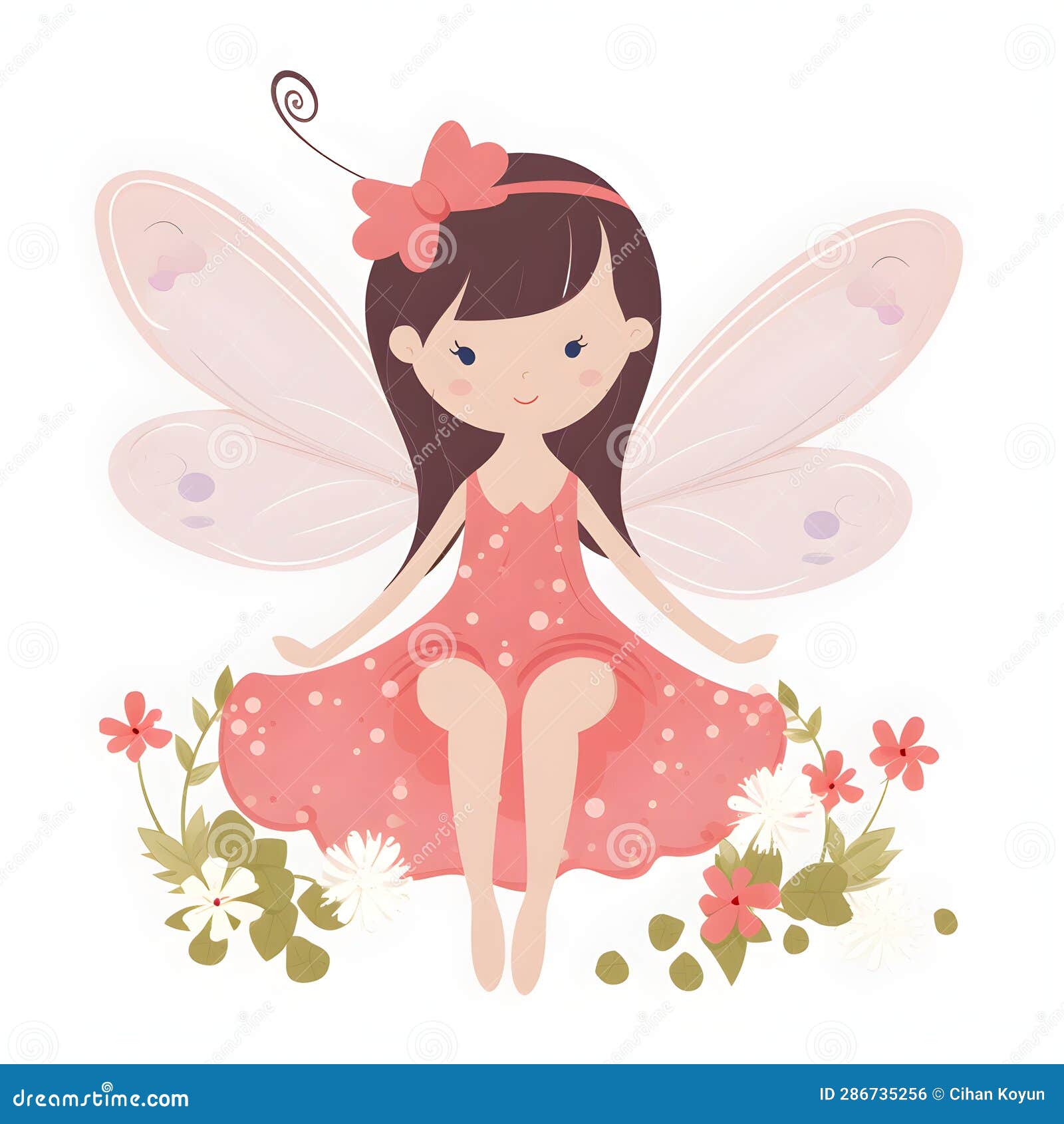 Playful Pixie Sprite Design Stock Illustration - Illustration of ...