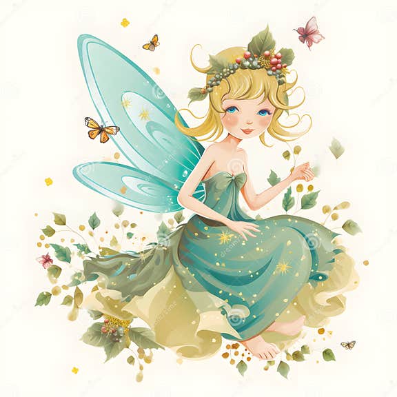Playful Pixie Sprite Design Stock Illustration - Illustration of ...