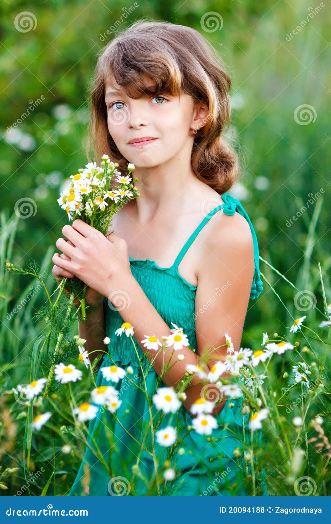 Playful pretty little girl stock photo. Image of nature - 20094188