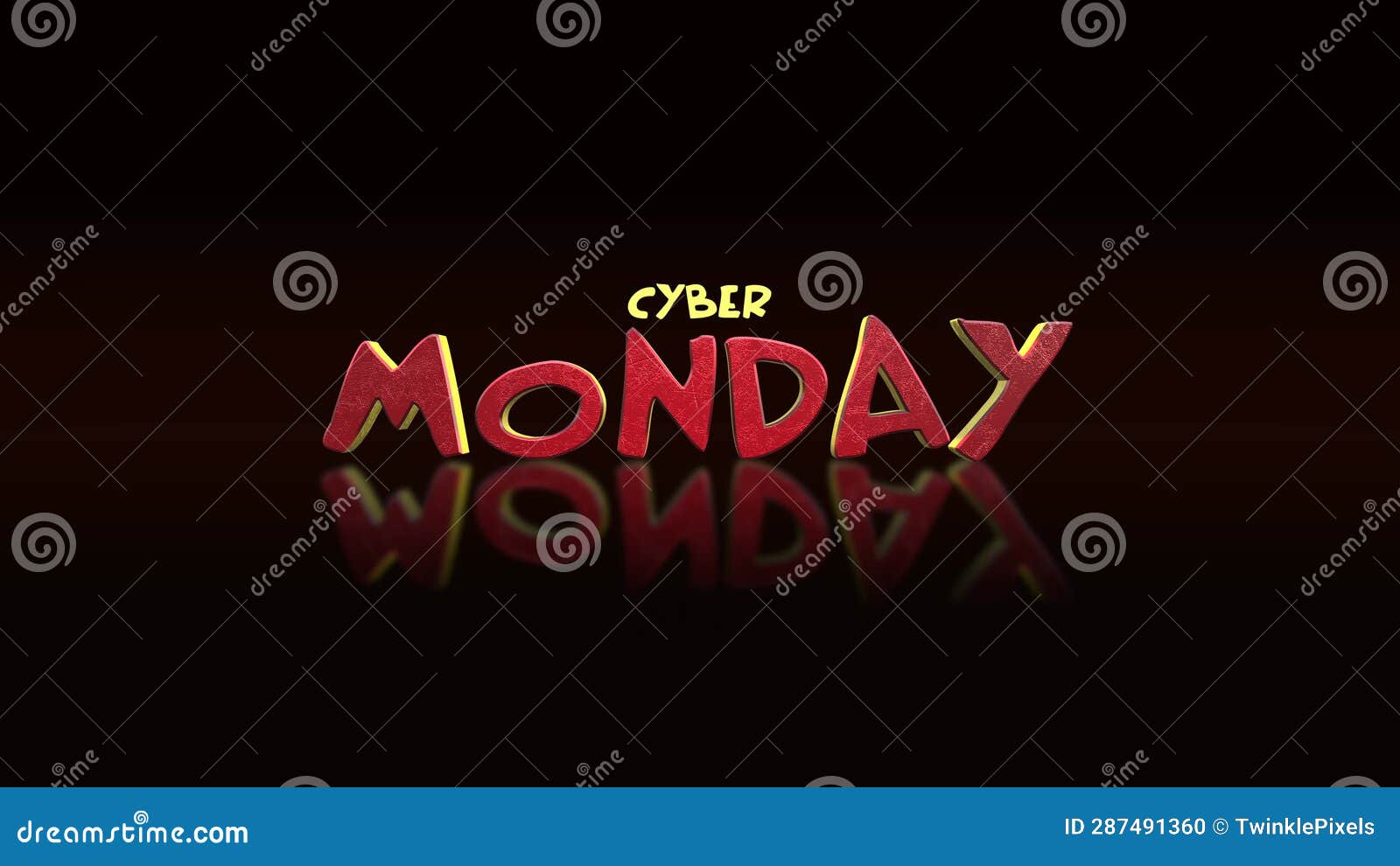 Whimsical Shades: Cyber Monday Cartoon Text on Gradient Stock Footage ...