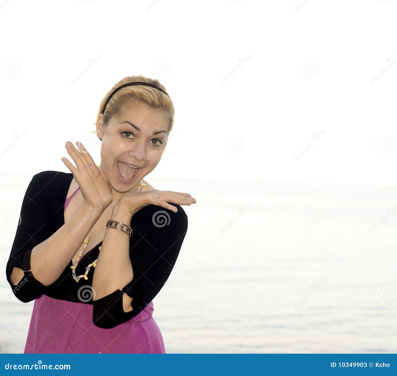 Playful, silly woman stock image. Image of happy, youthful - 10349903