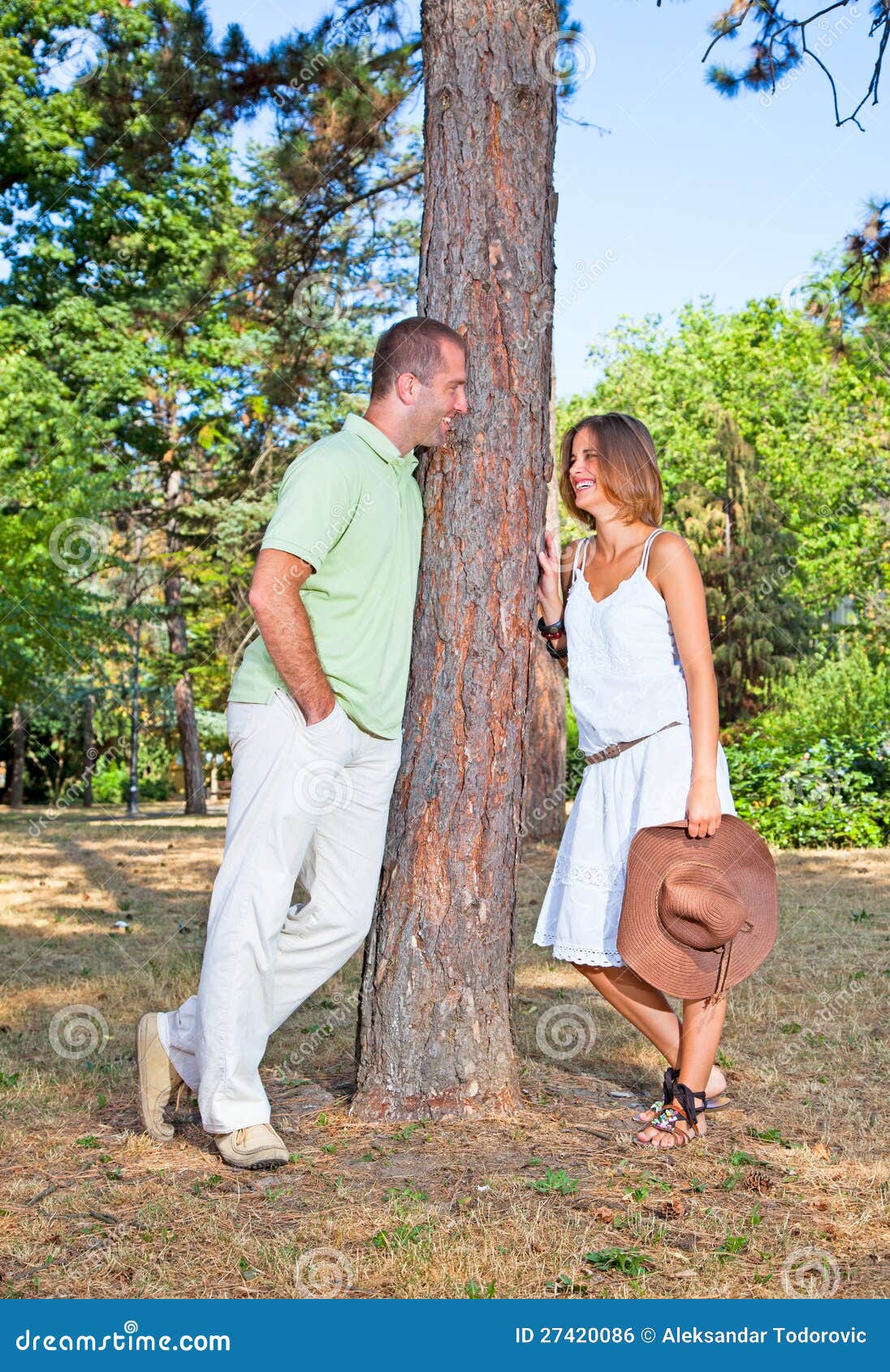 Playful Young Love Couple Having Fun Stock Photo - Image of emotional ...