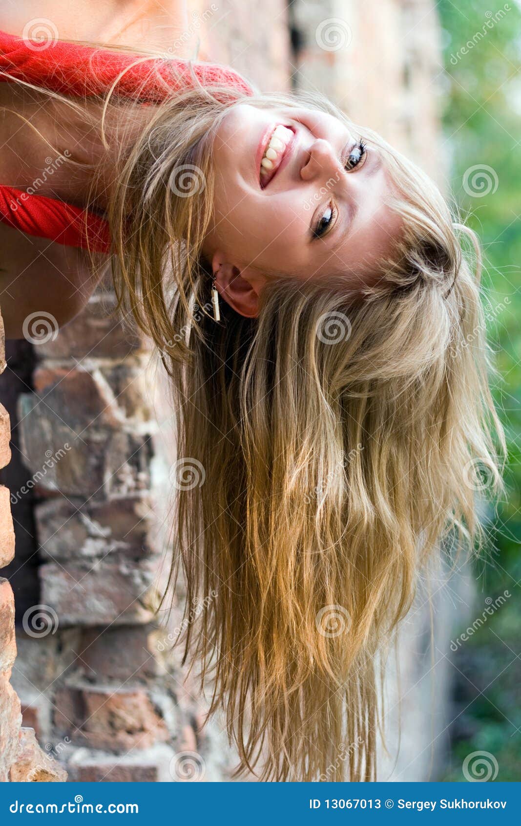 Playful young woman stock image. Image of attractive - 13067013