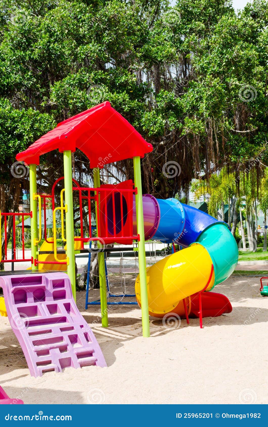 Playground. stock image. Image of green, playground, games - 25965201