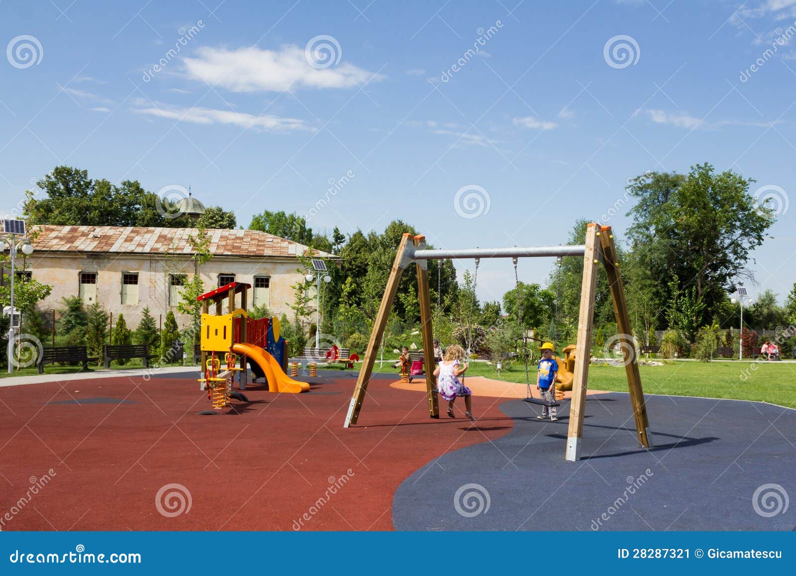 Playground Rocking Toy Editorial Photo | CartoonDealer.com #81449355