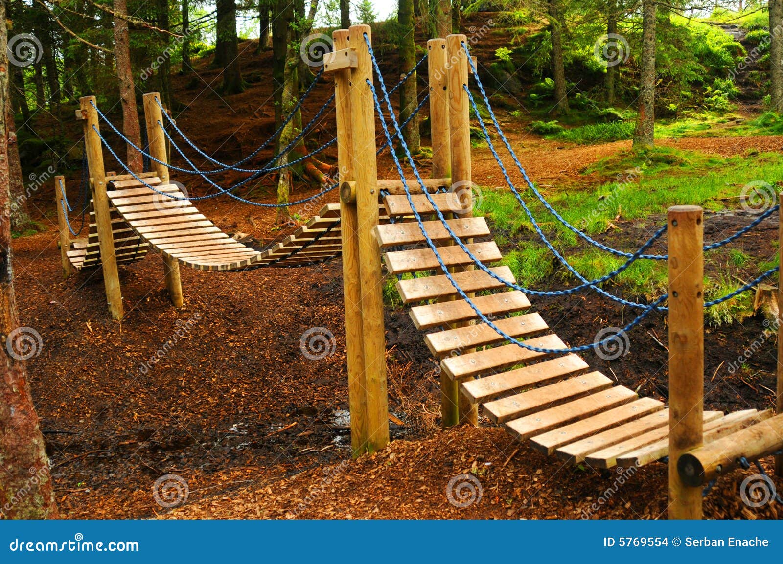 Playground stock photo. Image of bridge, outdoors, plank - 5769554