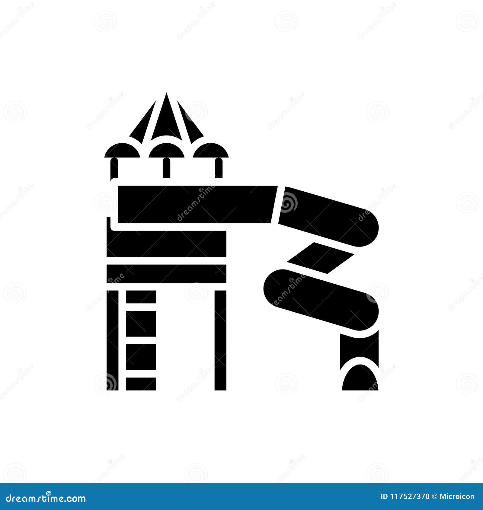 Playground Black Icon Concept. Playground Flat Vector Symbol, Sign ...