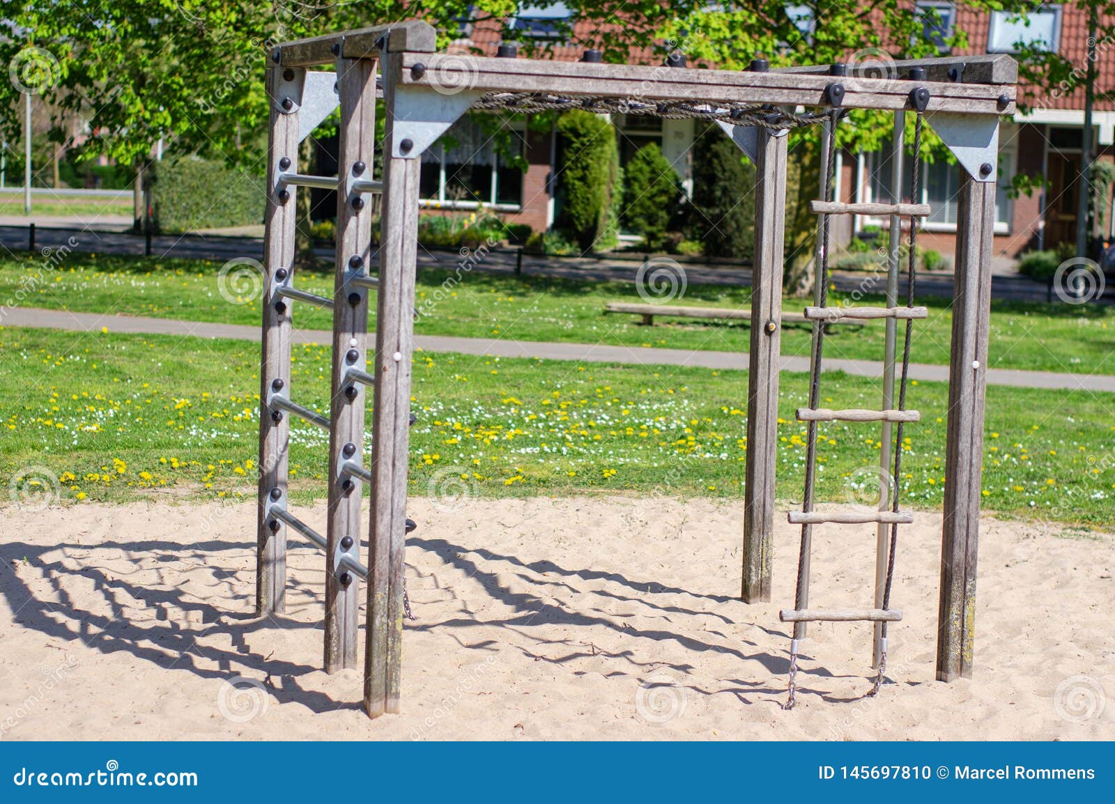 Playground for Children, Climbing Frame Stock Photo - Image of happy ...