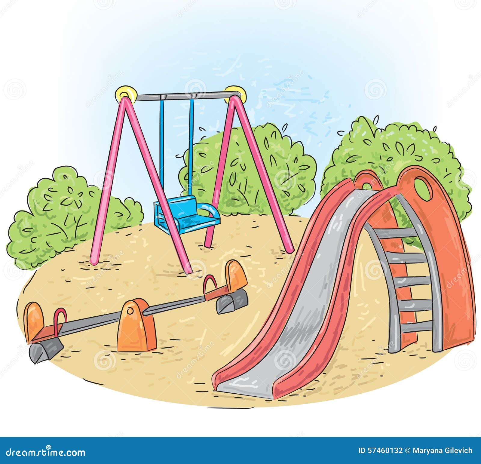 Park Playground Drawing