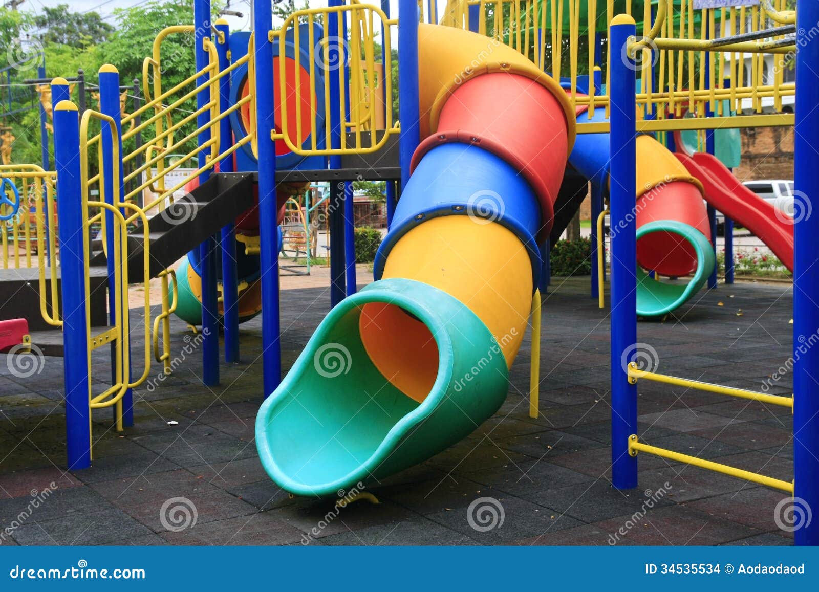 Playground stock photo. Image of orange, climbing, outside - 34535534
