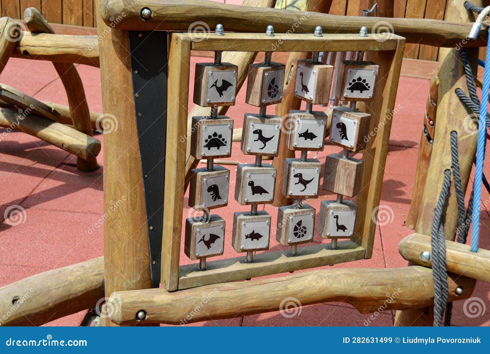 In Playground Differs Wooden Boxes Stock Image - Image of abstract ...