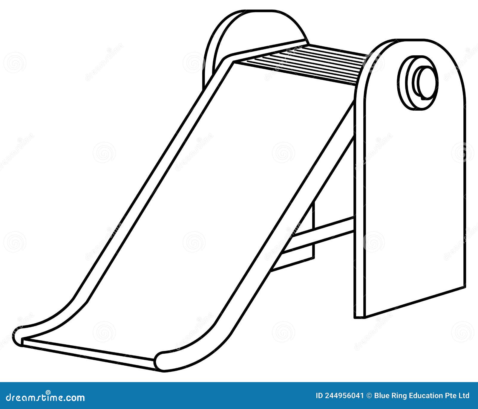Playground Doodle Outline for Colouring Stock Vector - Illustration of ...