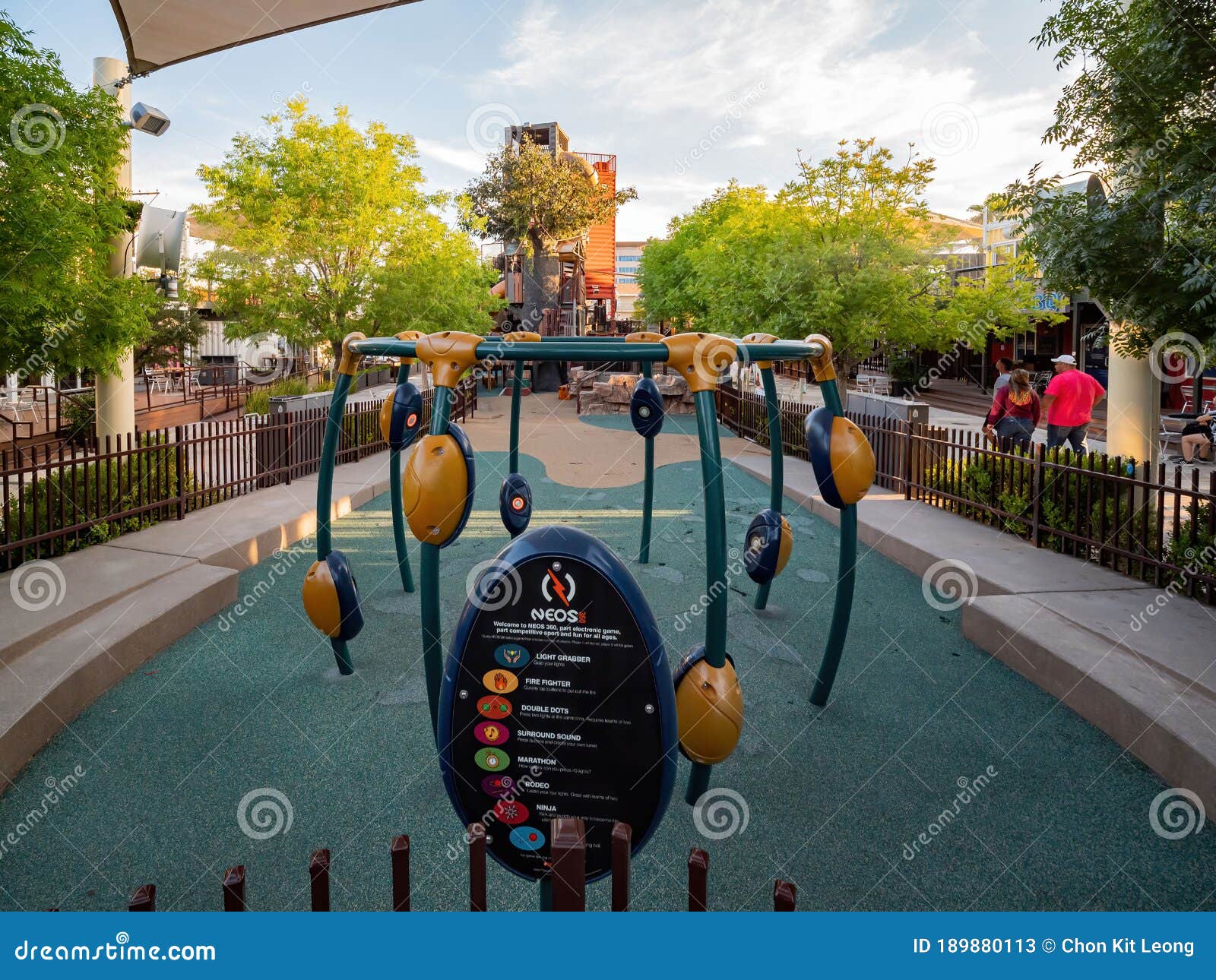 Playground of Downtown Container Park at Downtown Las Vegas Editorial ...