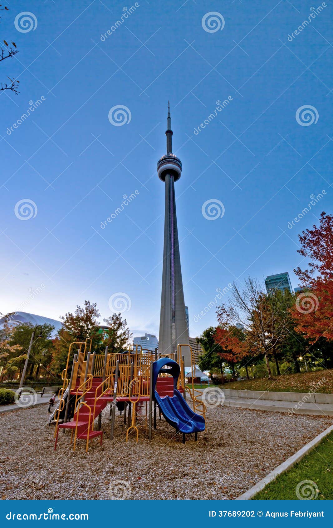 Playground in Downtown Toronto Stock Photo - Image of urban, family ...