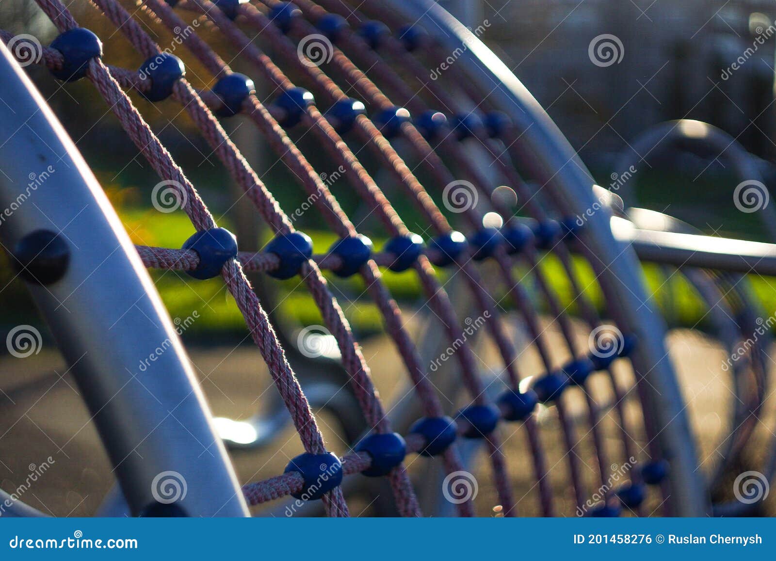 Playground Element with Climbing Ropes Stock Photo - Image of sialazit ...