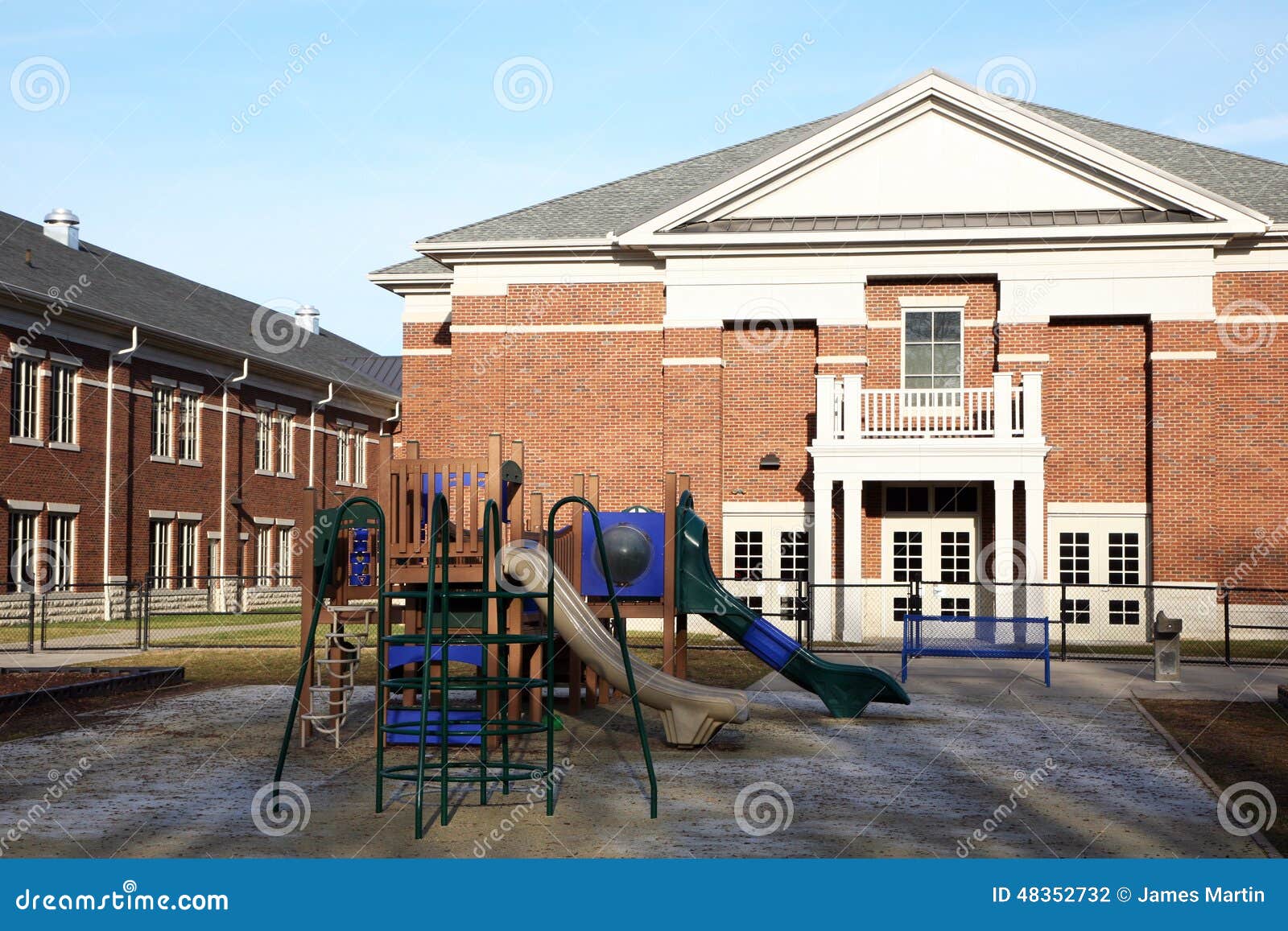 Playground at an Elementary School Stock Photo - Image of recess ...