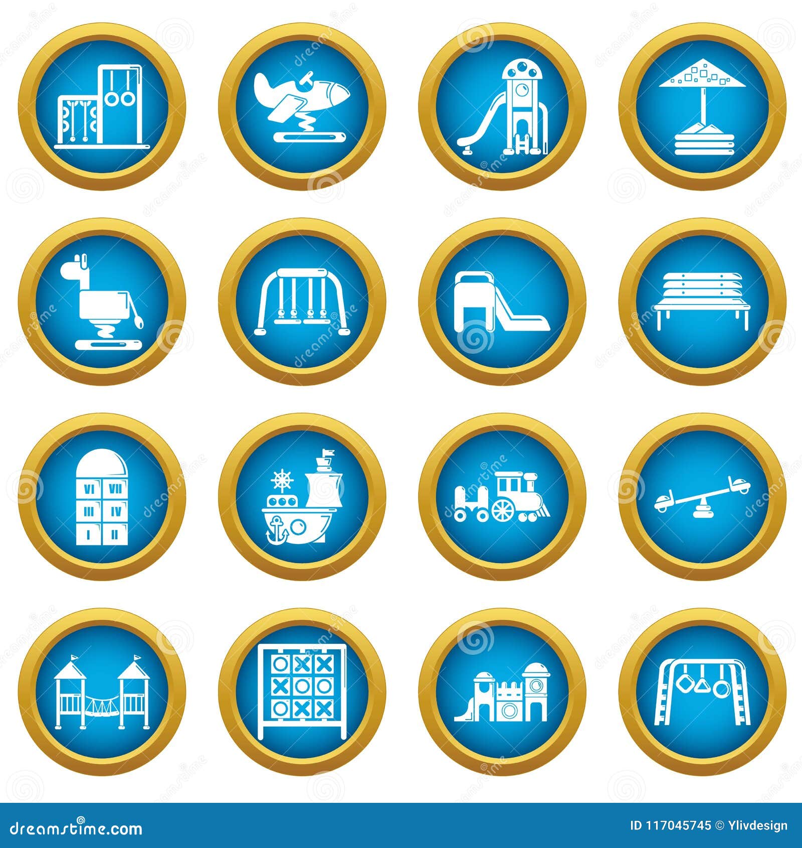 Playground Equipment Icons Set, Simple Style Stock Vector ... Playground Equipment Icons Set, Simple Style Stock Vector ...