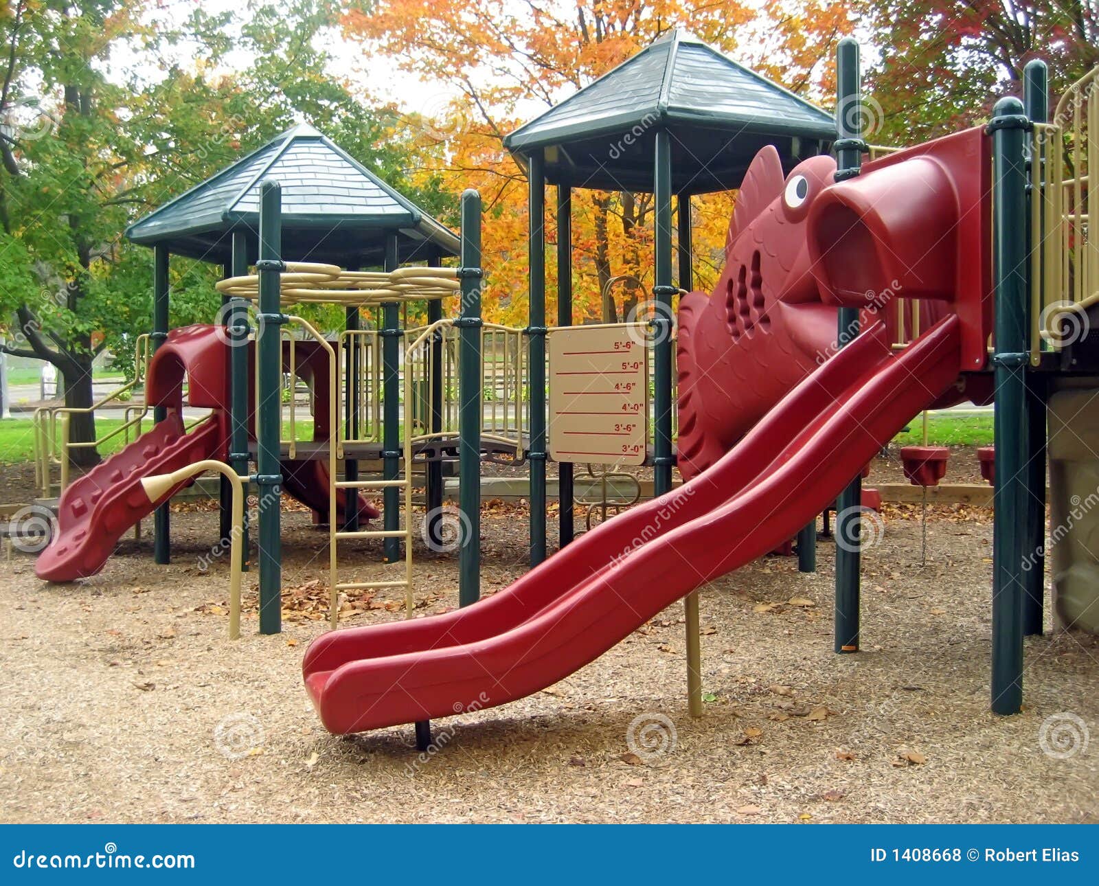 Playground in Fall 2 stock photo. Image of park, nursery - 1408668