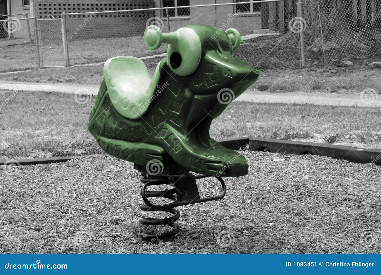 Playground Frog stock image. Image of black, white, park - 1083451