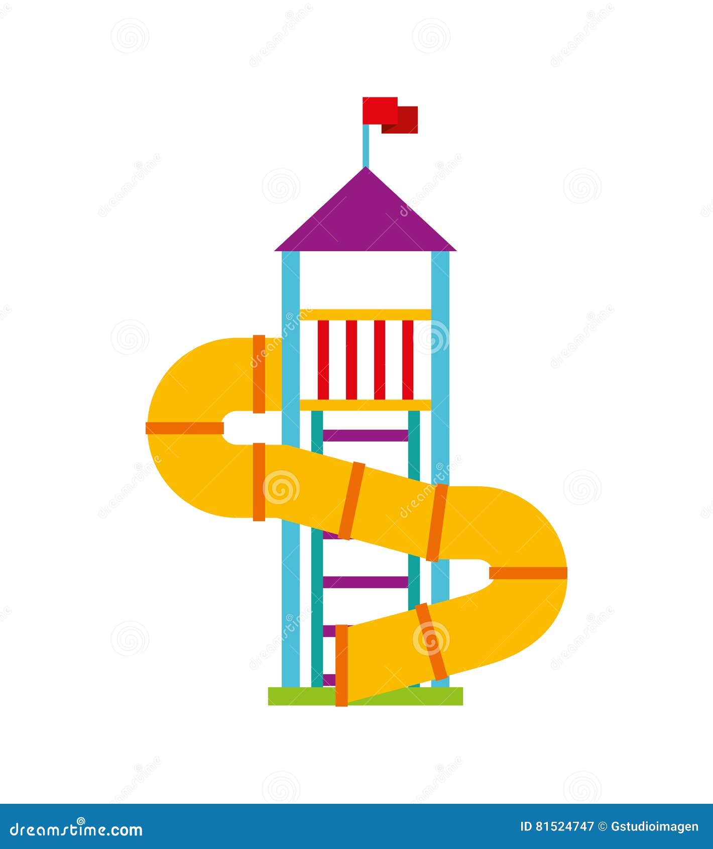 Playground Games Isolated Icon Stock Vector - Illustration of play ...