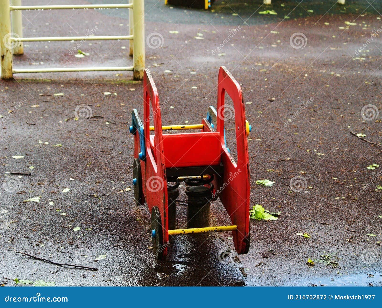 Playground after Heavy Rain Stock Photo - Image of flooded, children ...