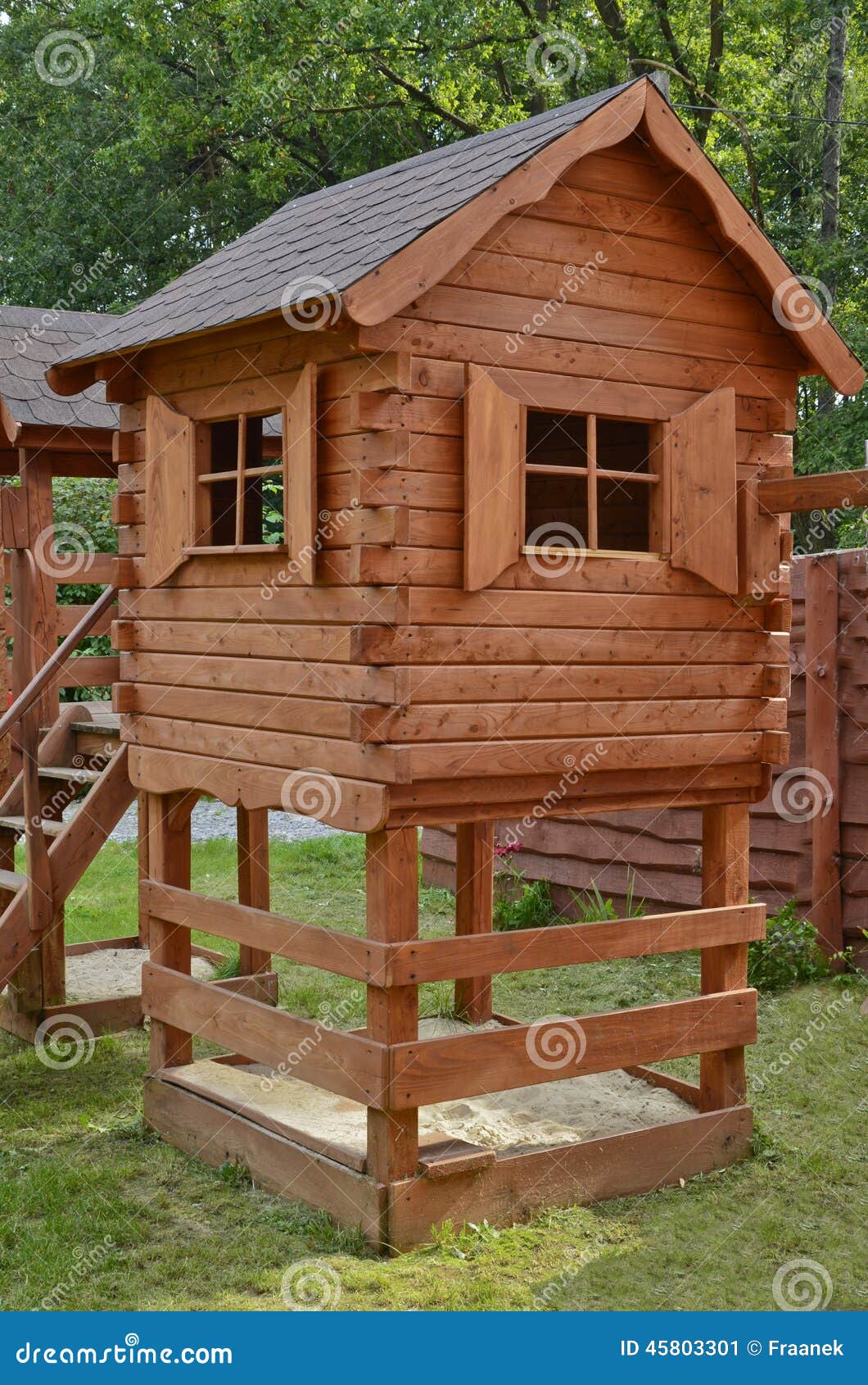Playground house stock image. Image of sandpit, holidays - 45803301