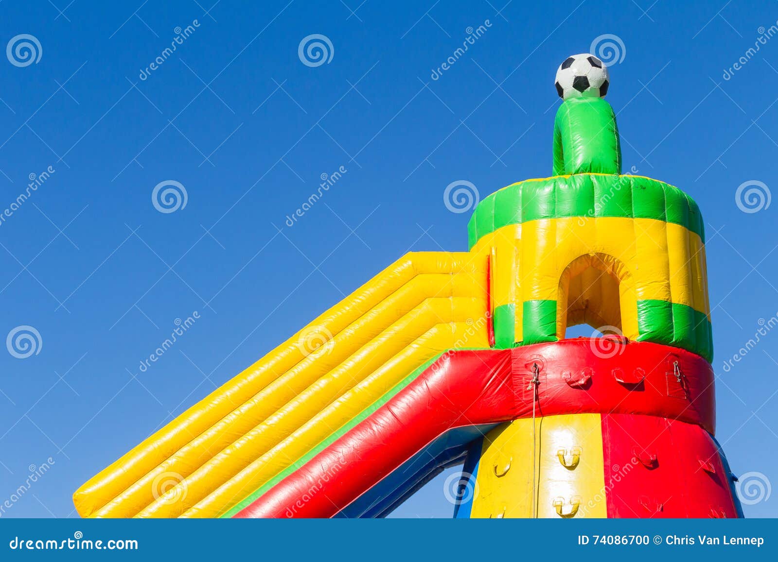 Playground Inflatable Castle Stock Photo - Image of mobile, inflated ...