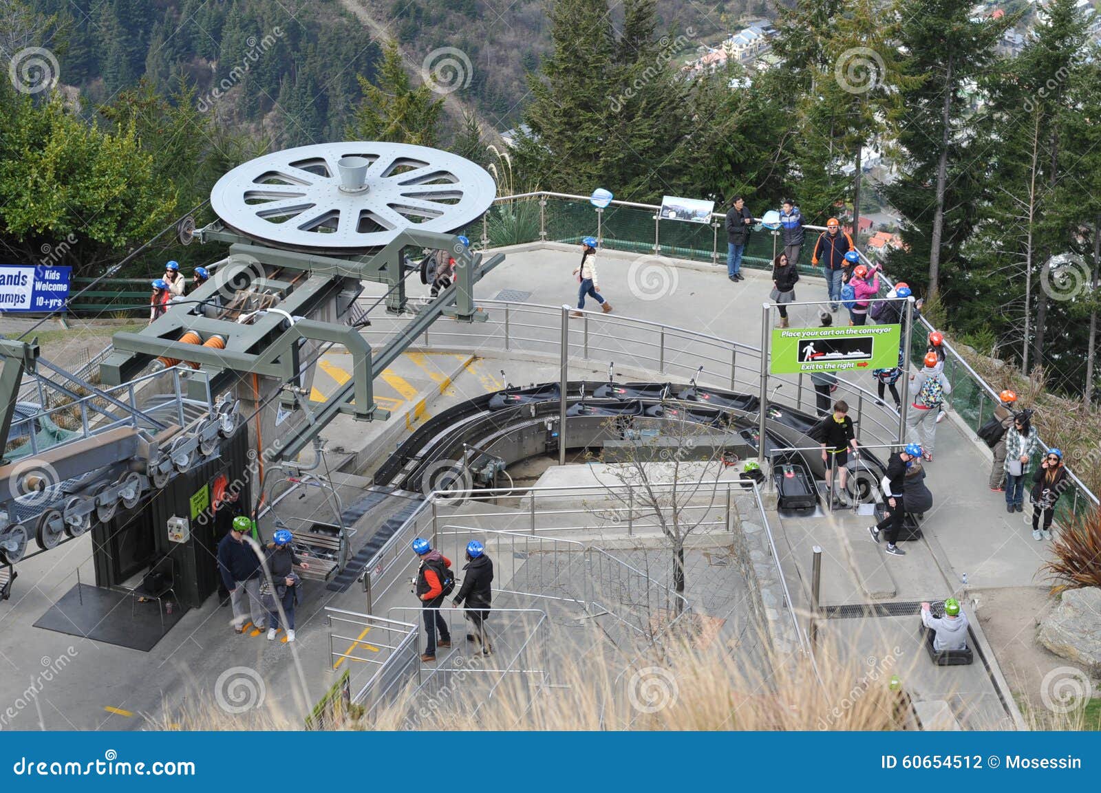 Man Riding With A Lifting Platform Inside A Warehouse Editorial Image ...