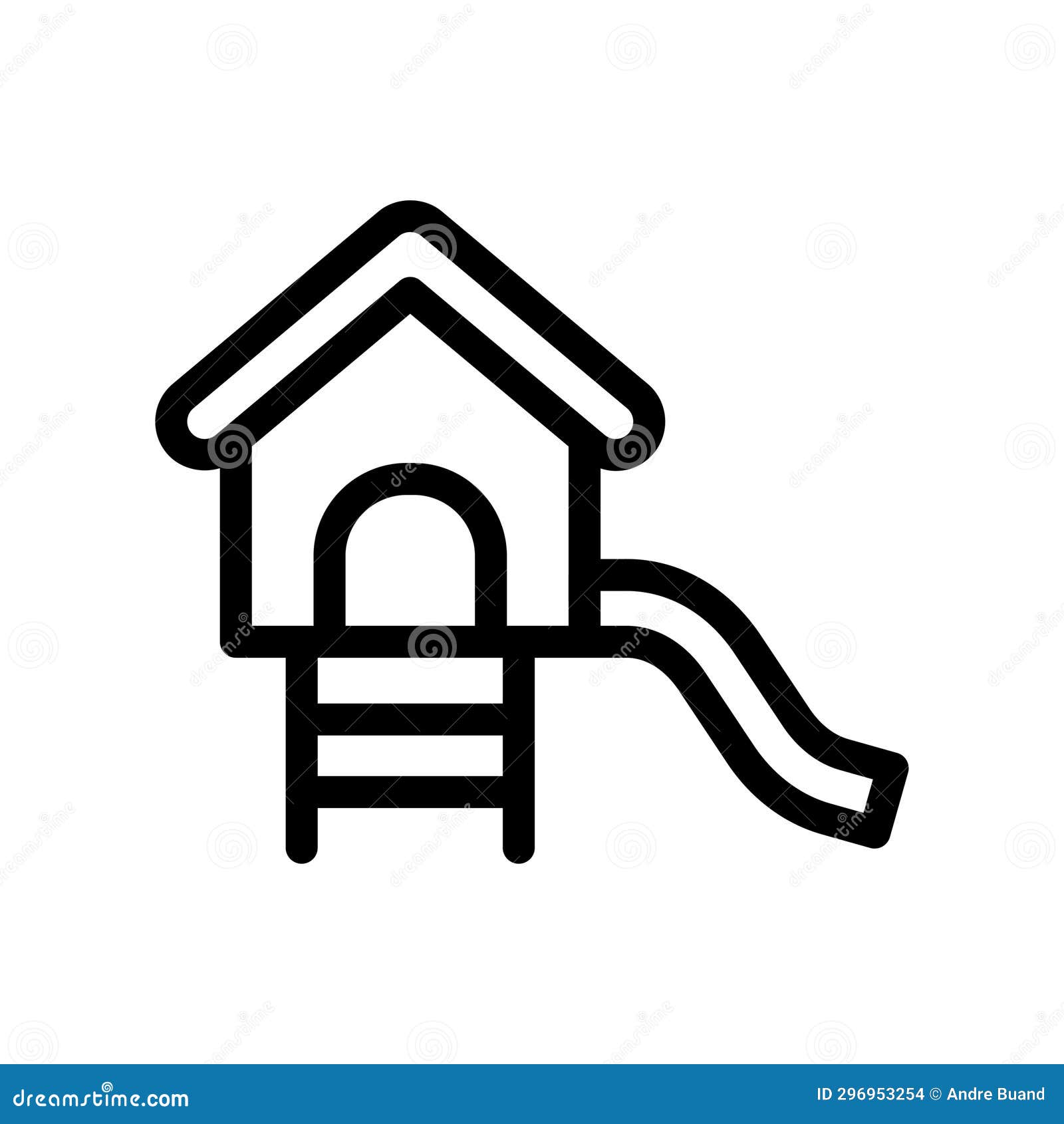 Playground Line Icon Illustration Vector Graphic Stock Illustration ...
