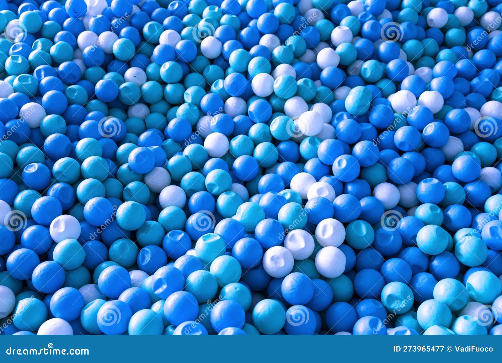 Playground, a Lot of Blue Plastic, Soft Balls Stock Image - Image of ...