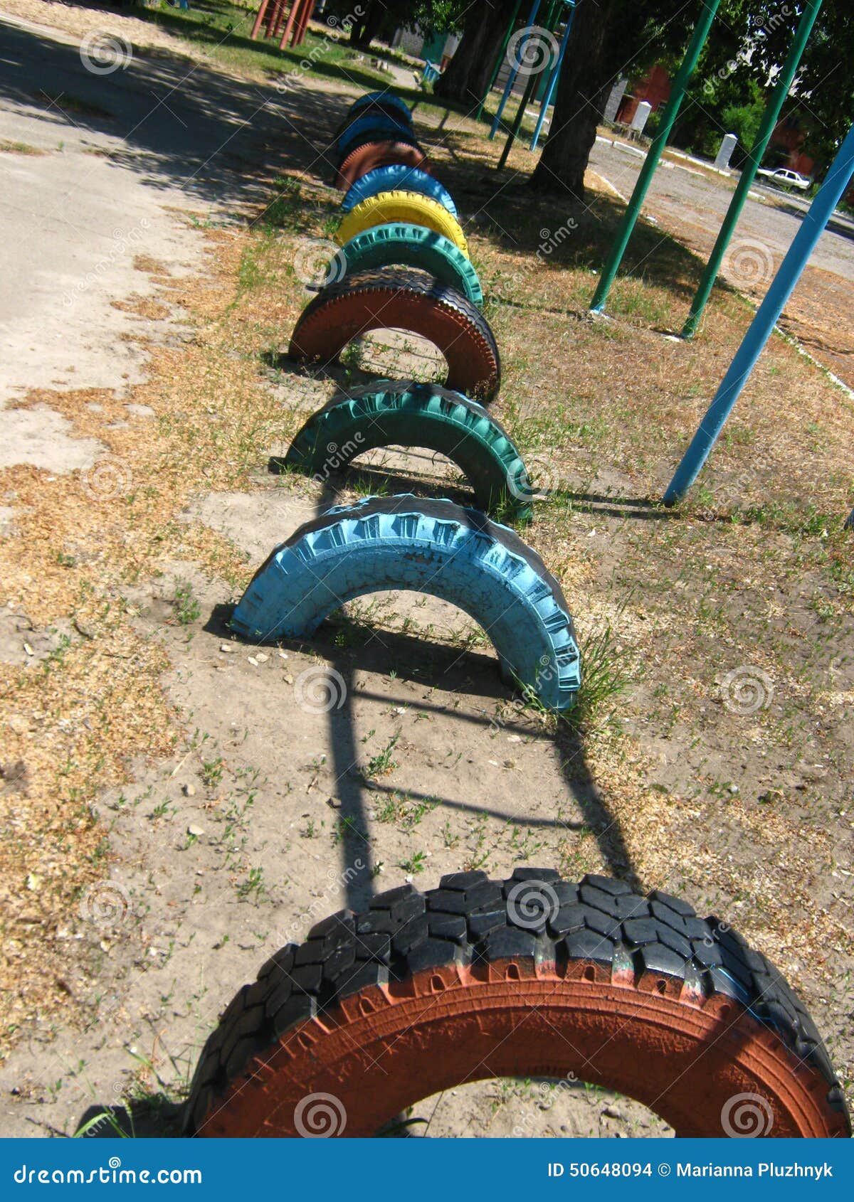 Playground stock photo. Image of sports, exercises, tyre - 50648094
