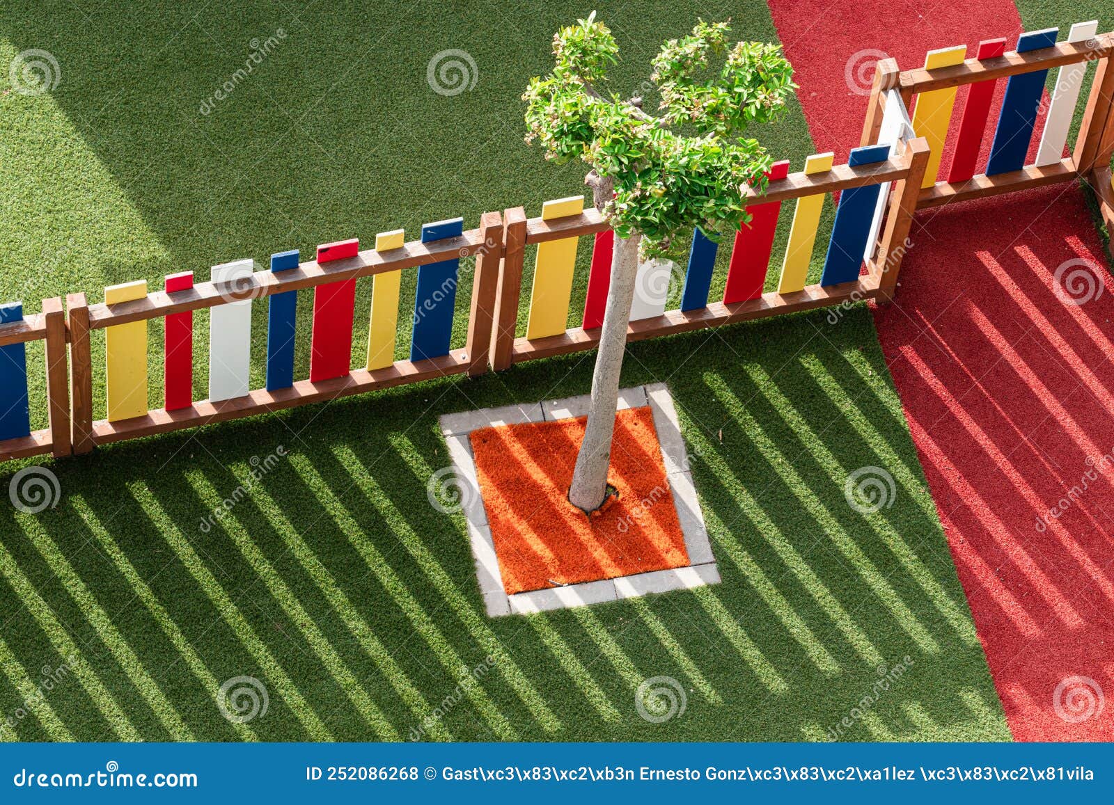 Playground with Many Colors Stock Photo - Image of play, grass: 252086268