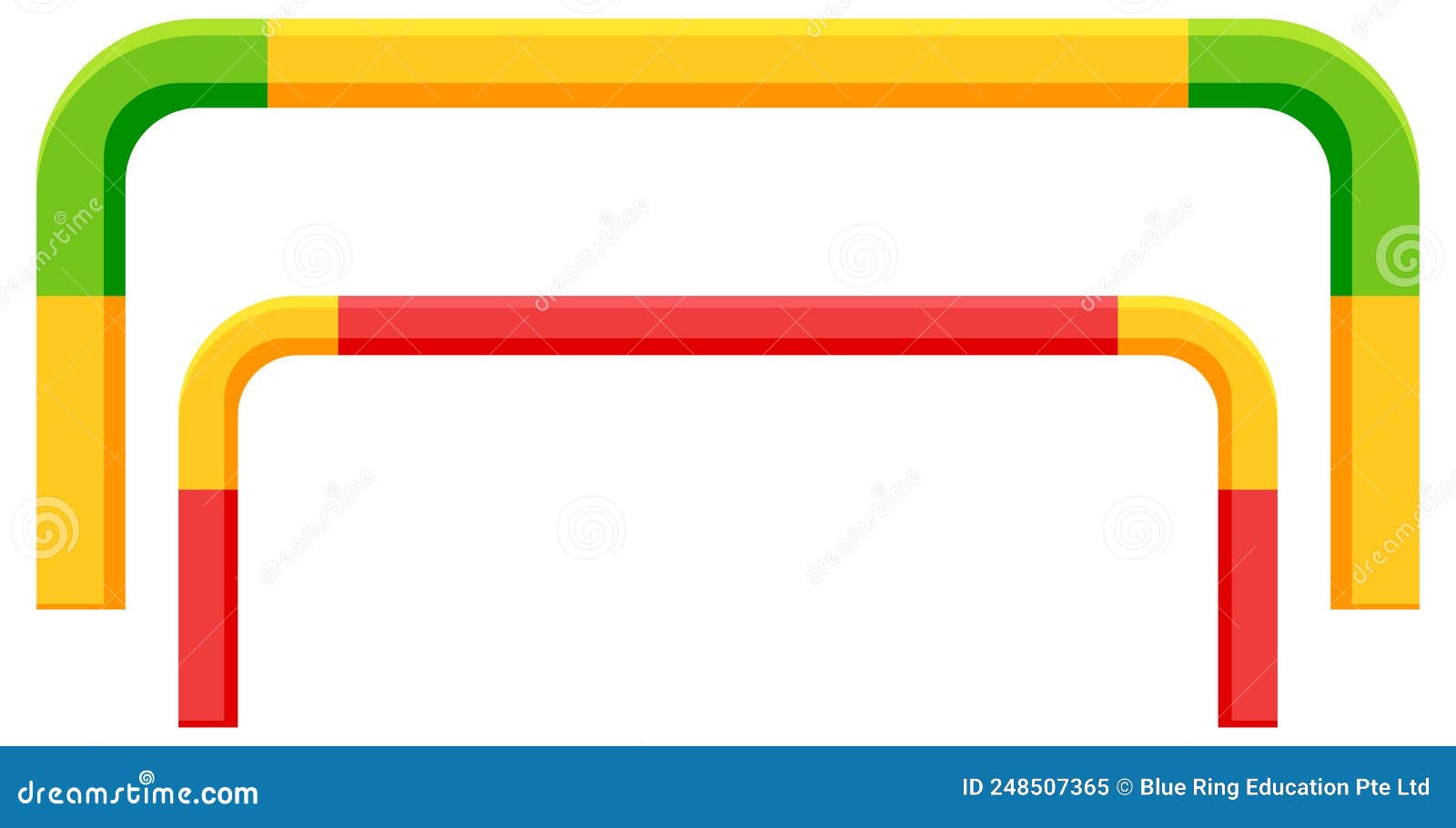 Playground Parallel Bars on White Background Stock Vector ...