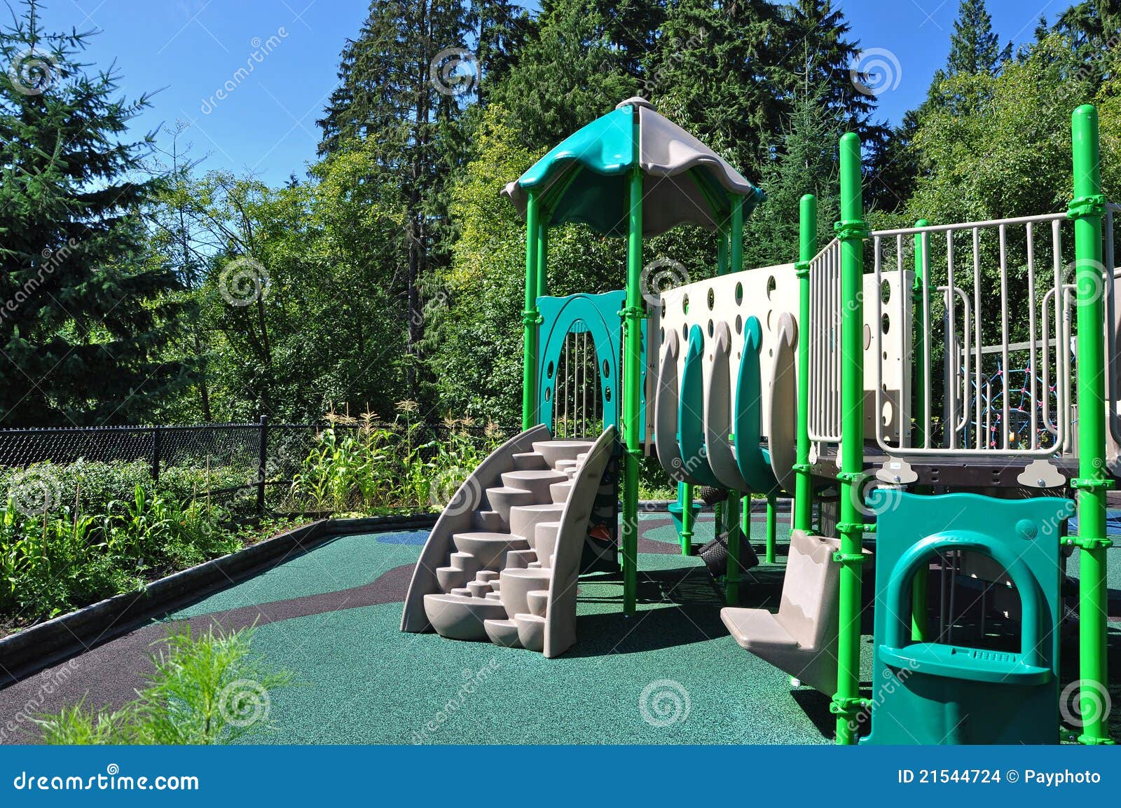 Playground in the park stock photo. Image of view, outside - 21544724