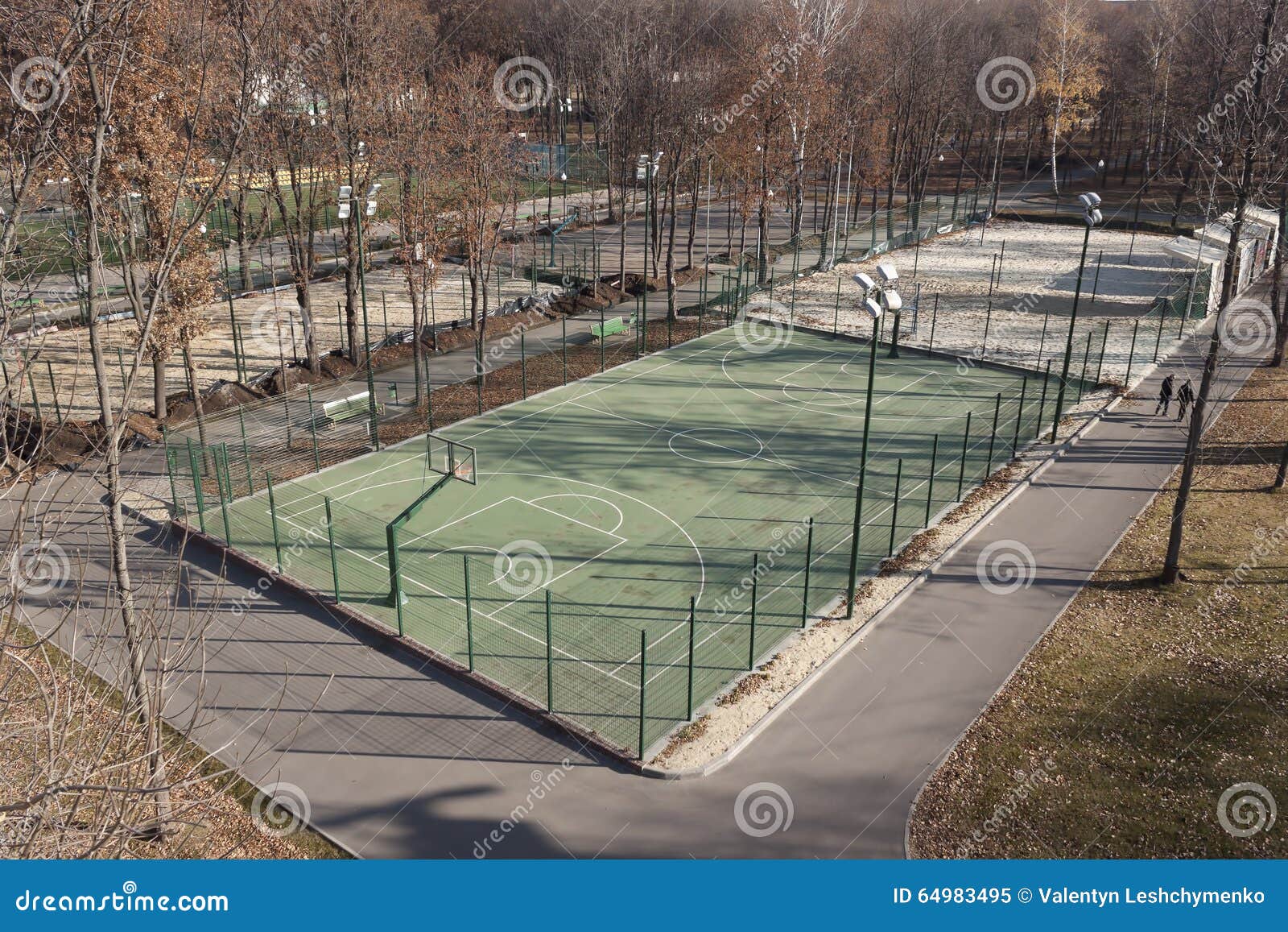 Playground in the park stock image. Image of sport, people - 64983495
