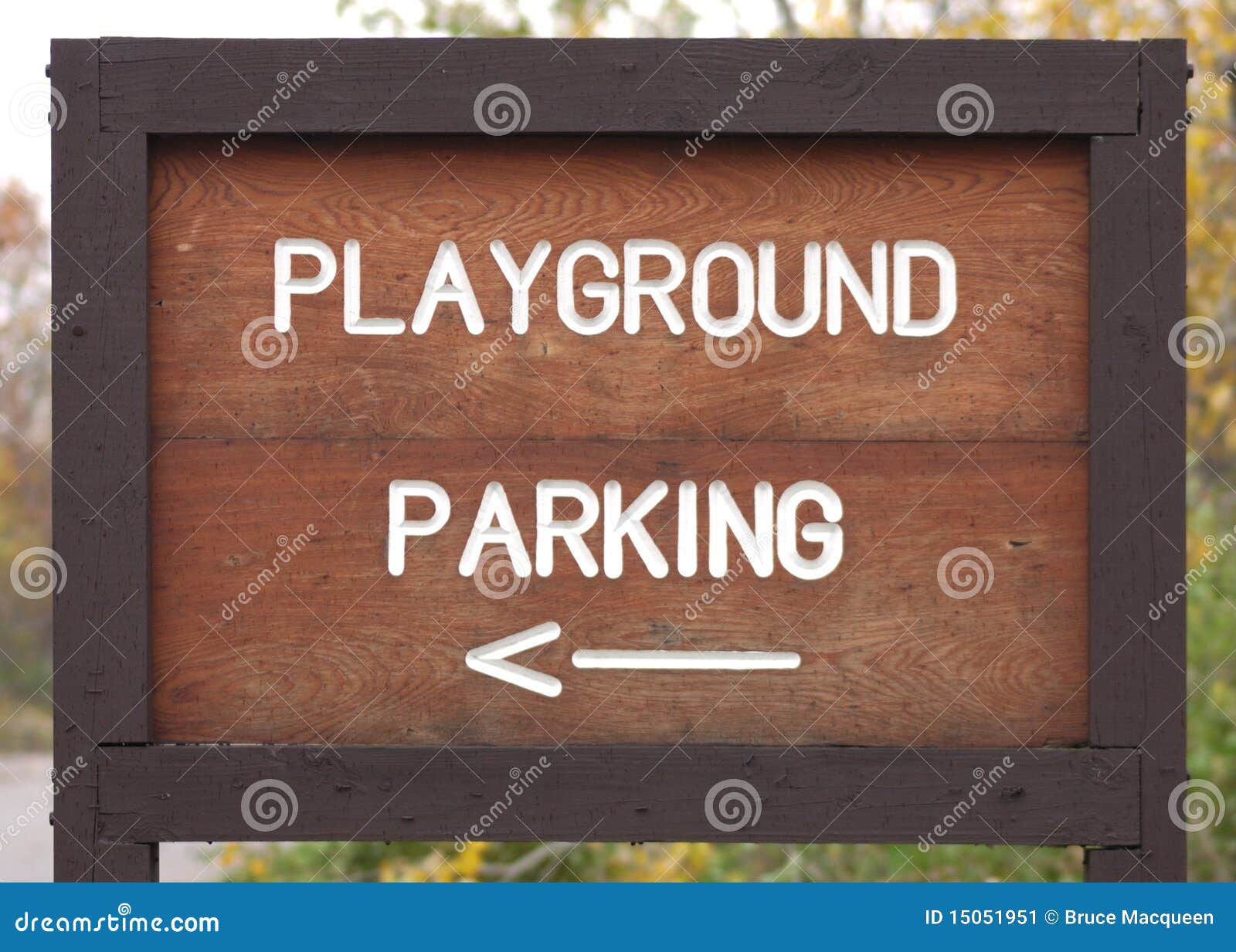 Playground Parking Sign stock image. Image of rural, single - 15051951