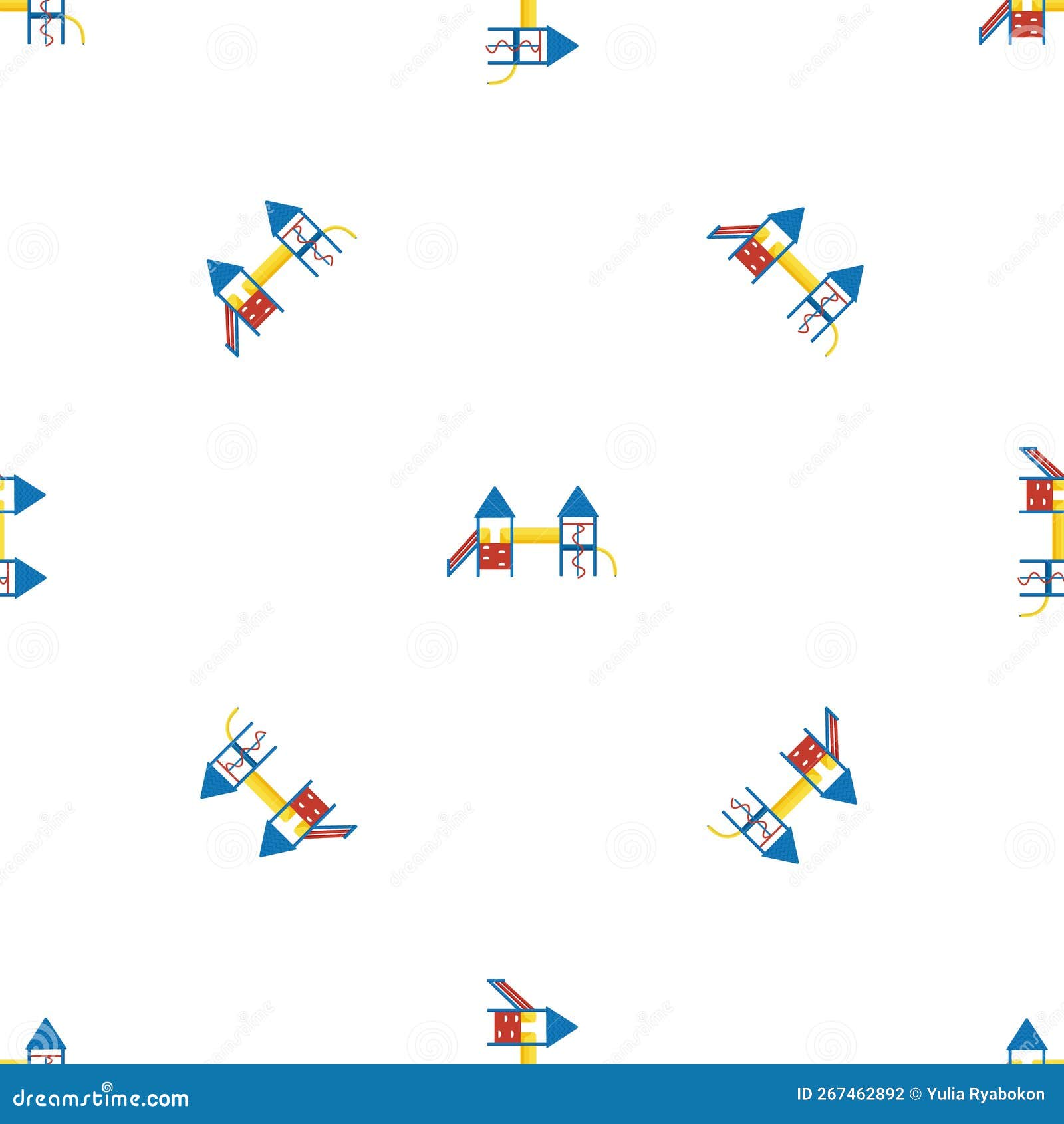 Playground Pattern Seamless Vector Stock Vector - Illustration of ...