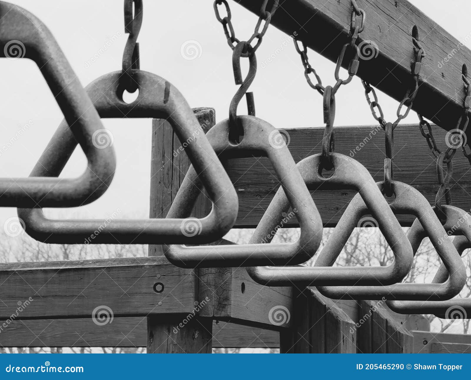 Playground Rings on a Children S Playground Stock Photo - Image of ...