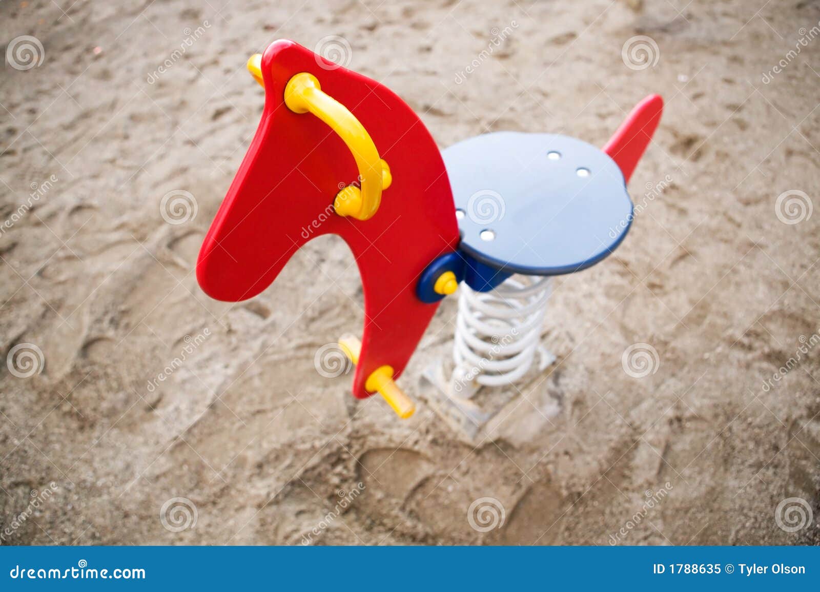 Playground Rocking Horse stock image. Image of playground - 1788635