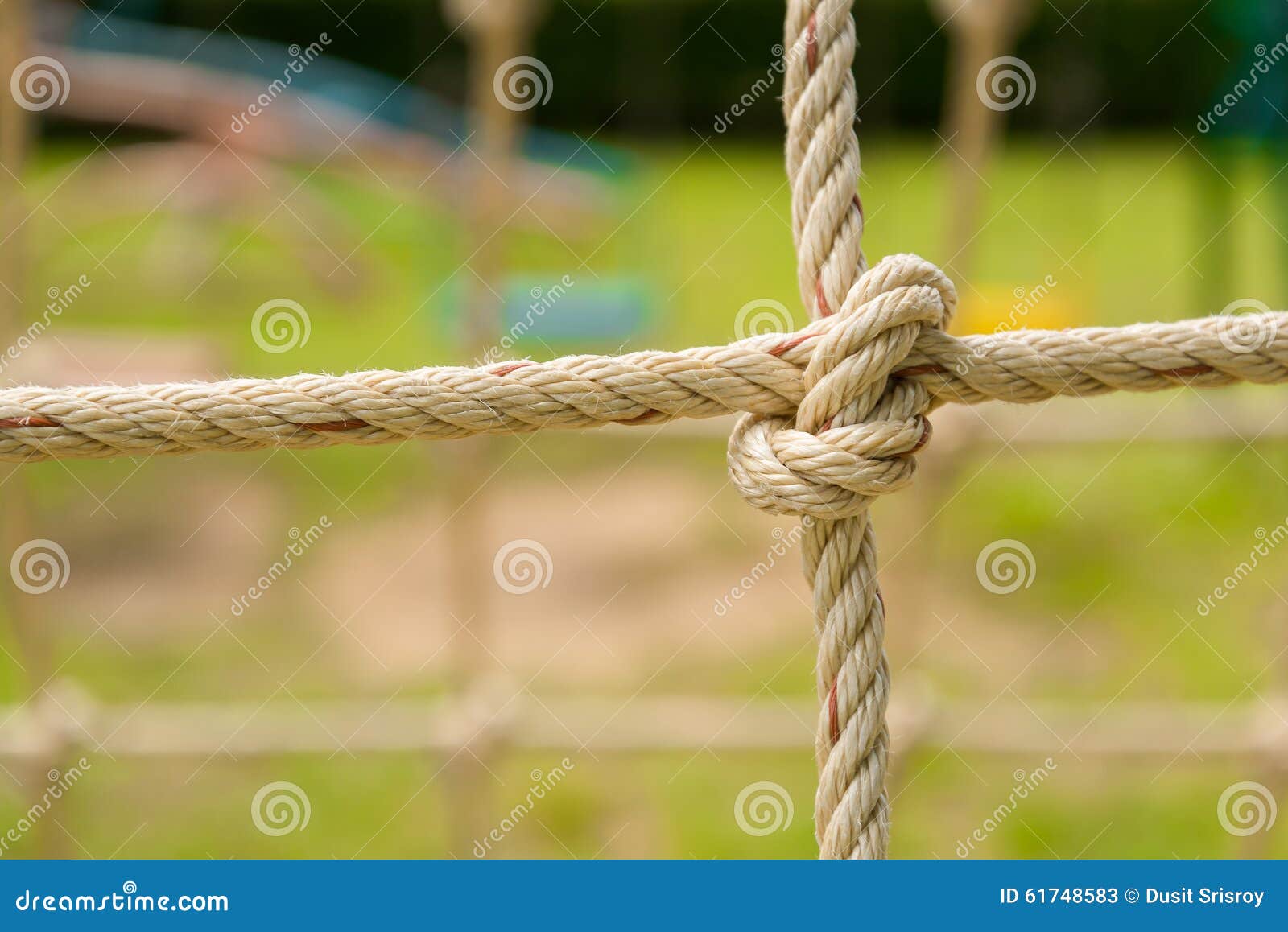 Playground Rope,Climbing Nets in Playground Stock Image - Image of ...