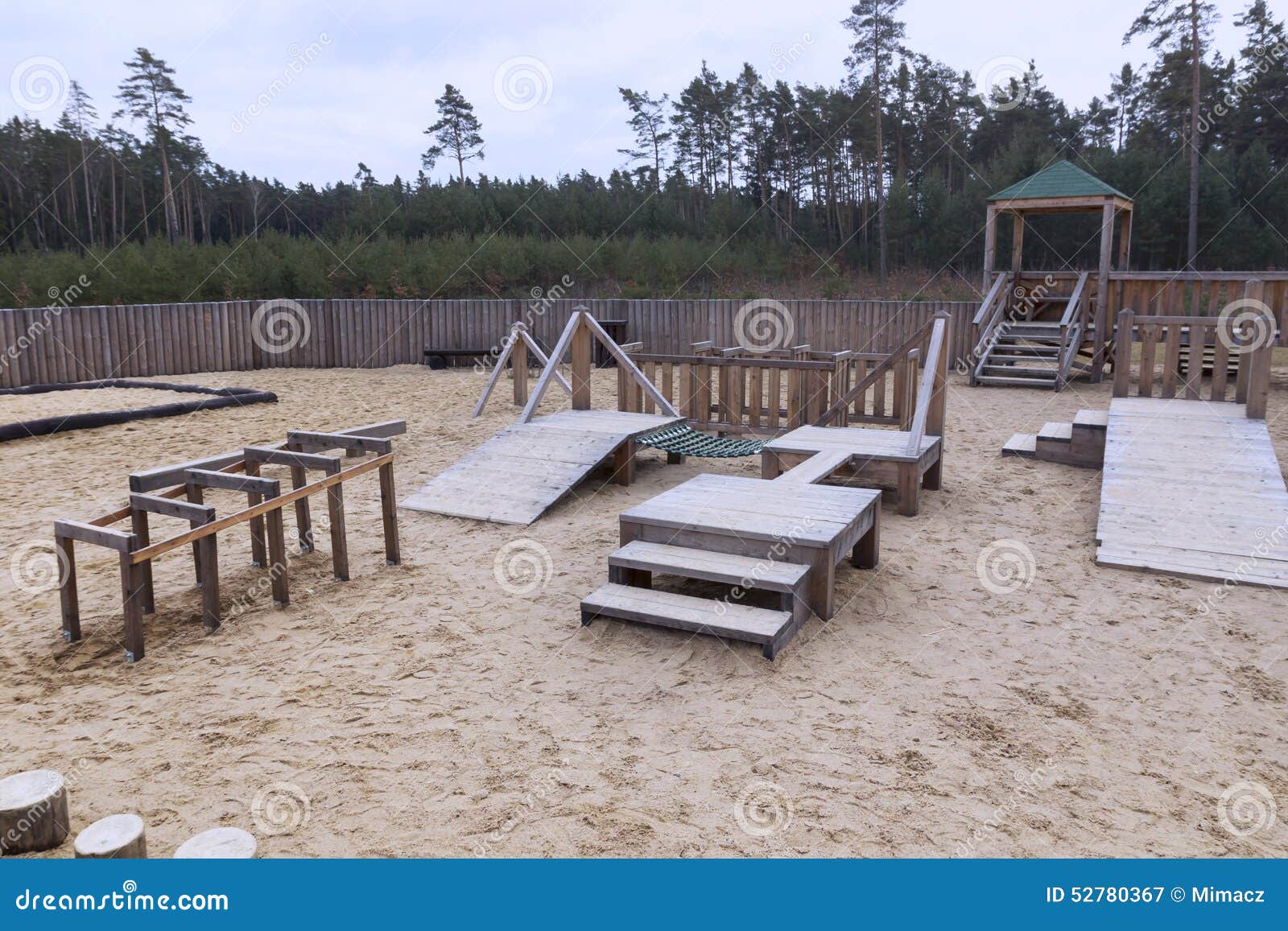 Playground with sand stock image. Image of park, climb - 52780367