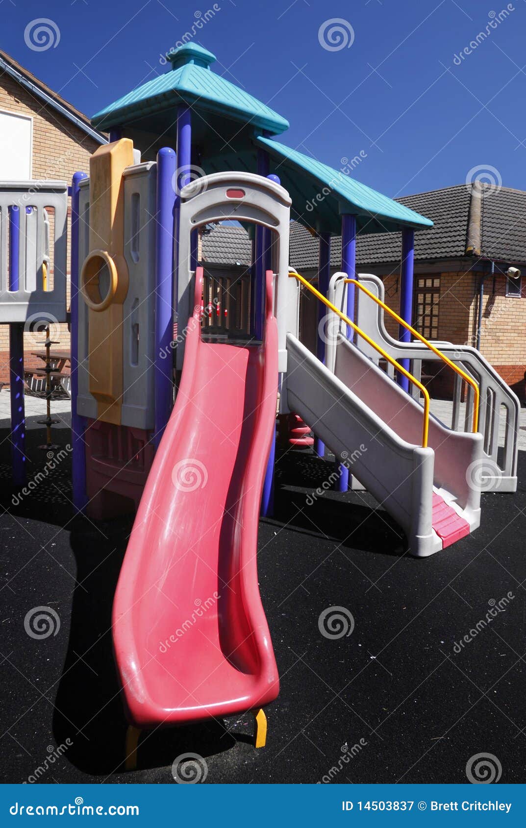 Playground slide stock image. Image of color, childrens - 14503837