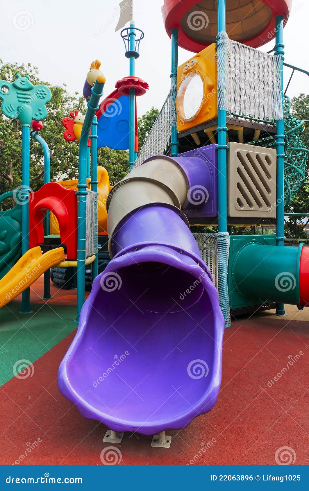 Playground--slide stock photo. Image of colours, development - 22063896